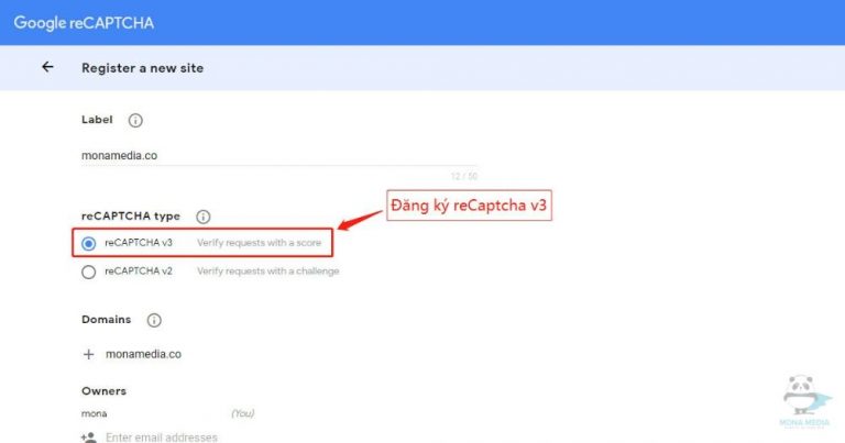 Hướng dẫn đăng ký Google reCaptcha v2, v3 API key | Monamedia