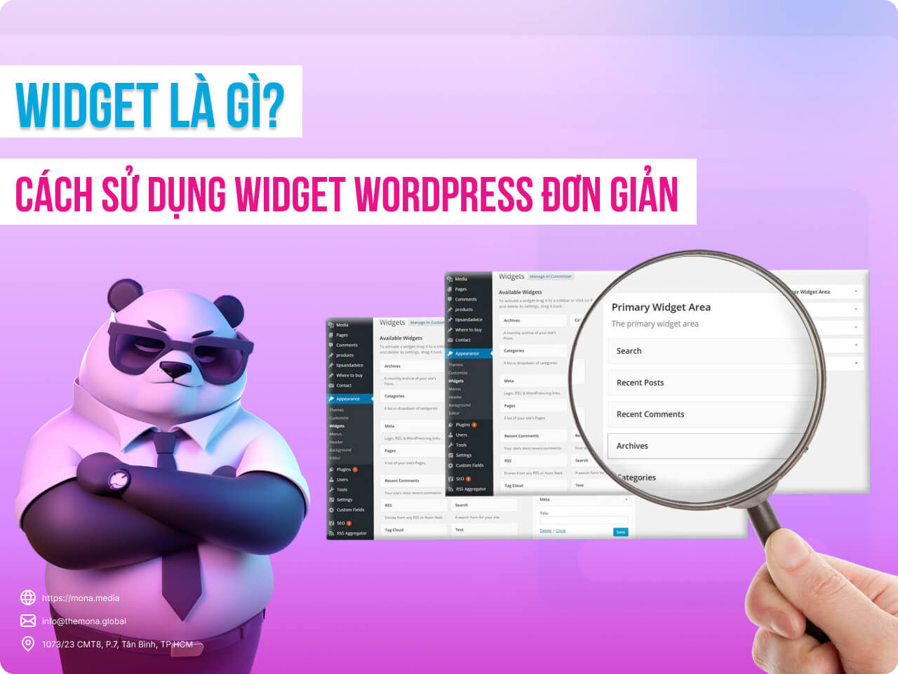 Widget Là Gì? Hướng Dẫn Cách Sử Dụng Widget Wordpress Đơn Giản